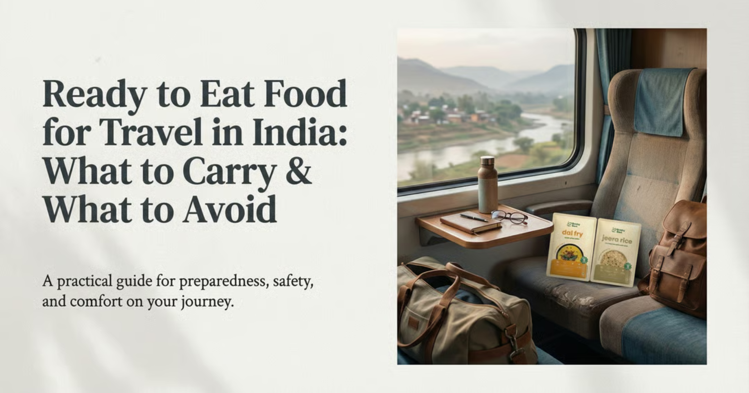 Ready to Eat Food for Travel in India: What to Carry & What to Avoid ...