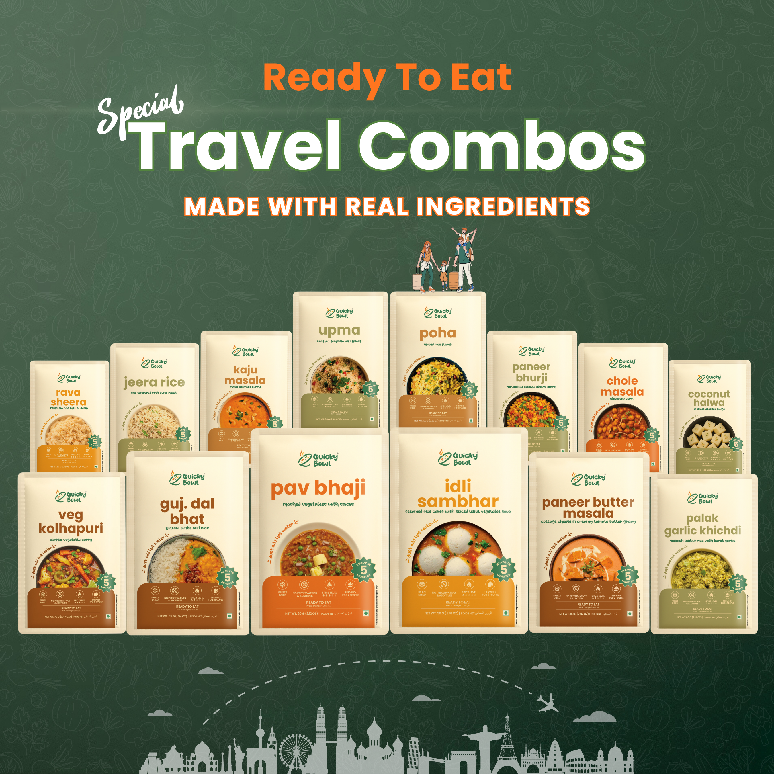 Ready To Eat Travel Combos – QuickyBowl